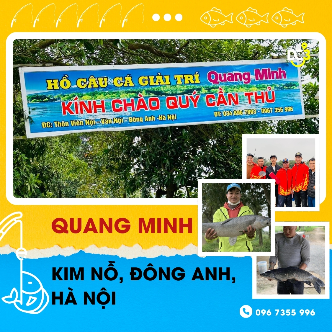 [Cập Nhật] Hồ câu Dịch vụ Quang Minh - Hà Nội - 2025